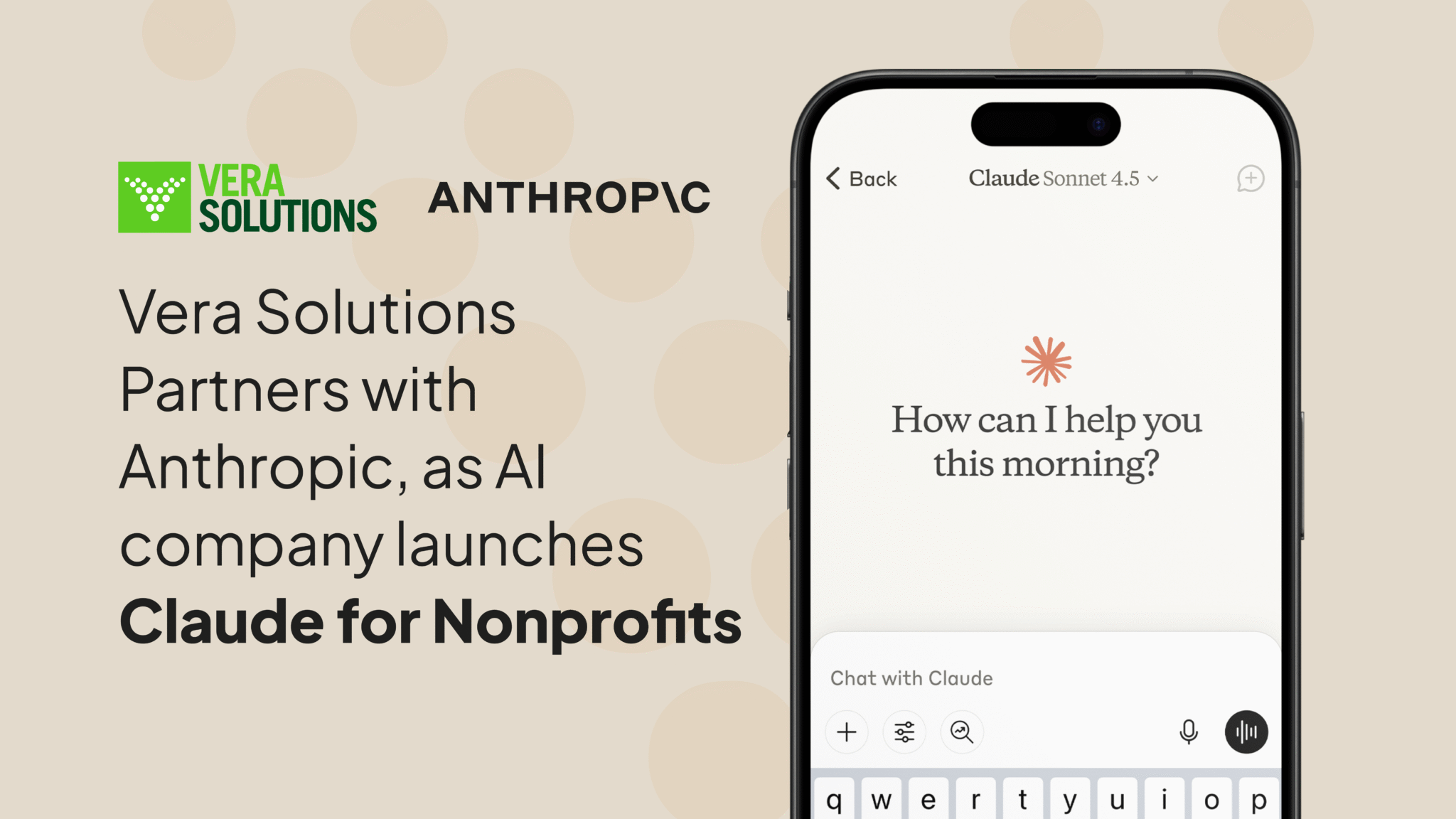 Vera Solutions Partners with Anthropic, as AI provider launches Claude ...